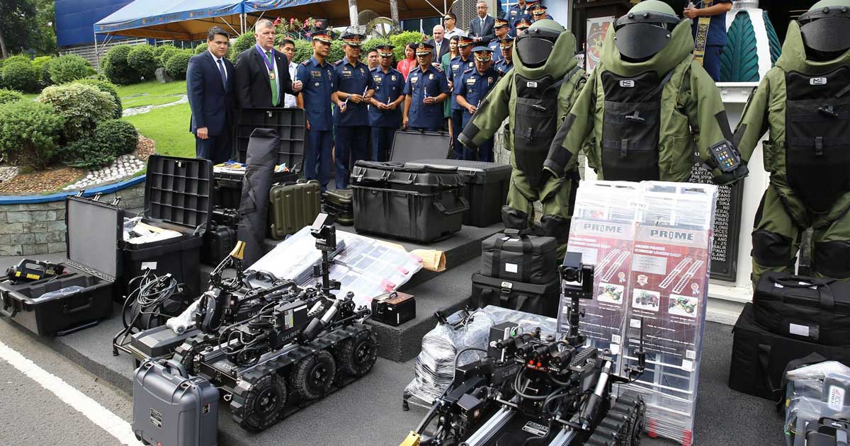 US Donates Antiterrorism Equipment, Vehicles to PNP